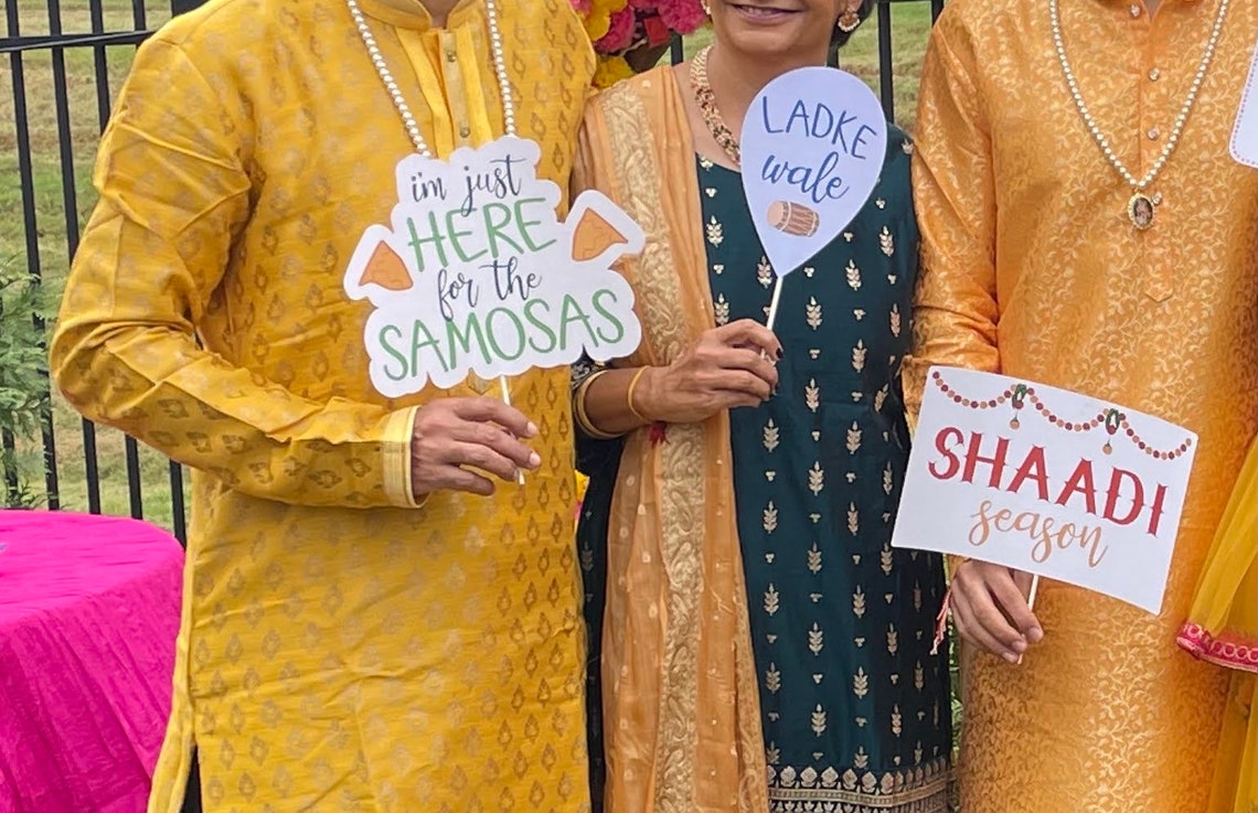 DIY Desi Wedding Photobooth Props PDF Print File | Indian Wedding ...