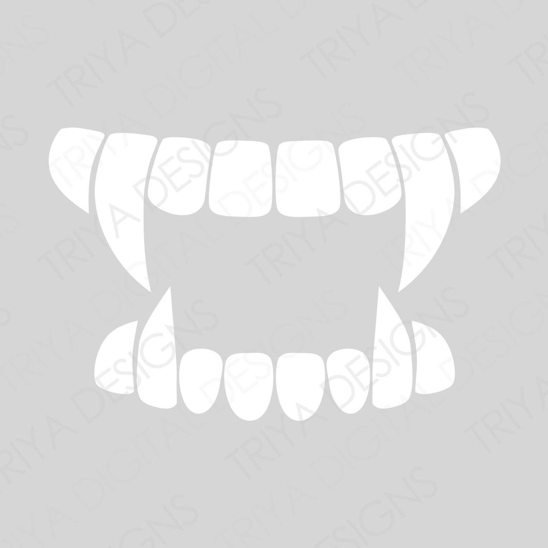 Vampire Teeth SVG Cut File | PNG Printable File | Vampire Fangs for ...