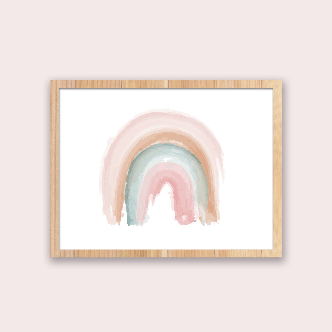 Abstract Boho Pastel Rainbow Digital Print Boho Rainbow Wall - Etsy
