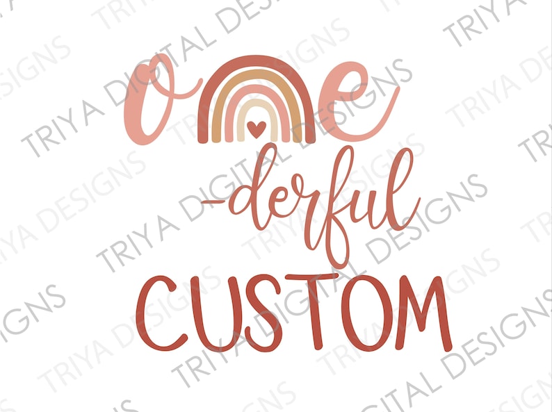 One -derful Custom With Boho Rainbow SVG Cut File | Rainbow With Mama ...