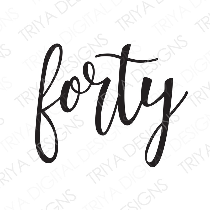 Forty - Etsy