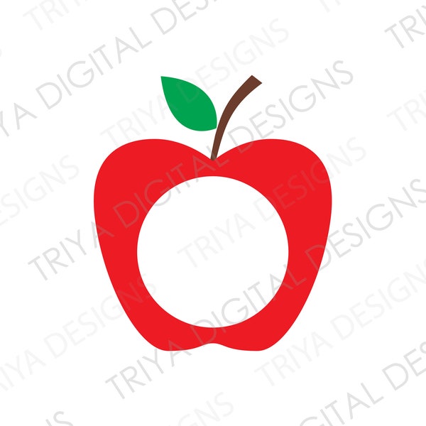 Apple Clipart - Etsy