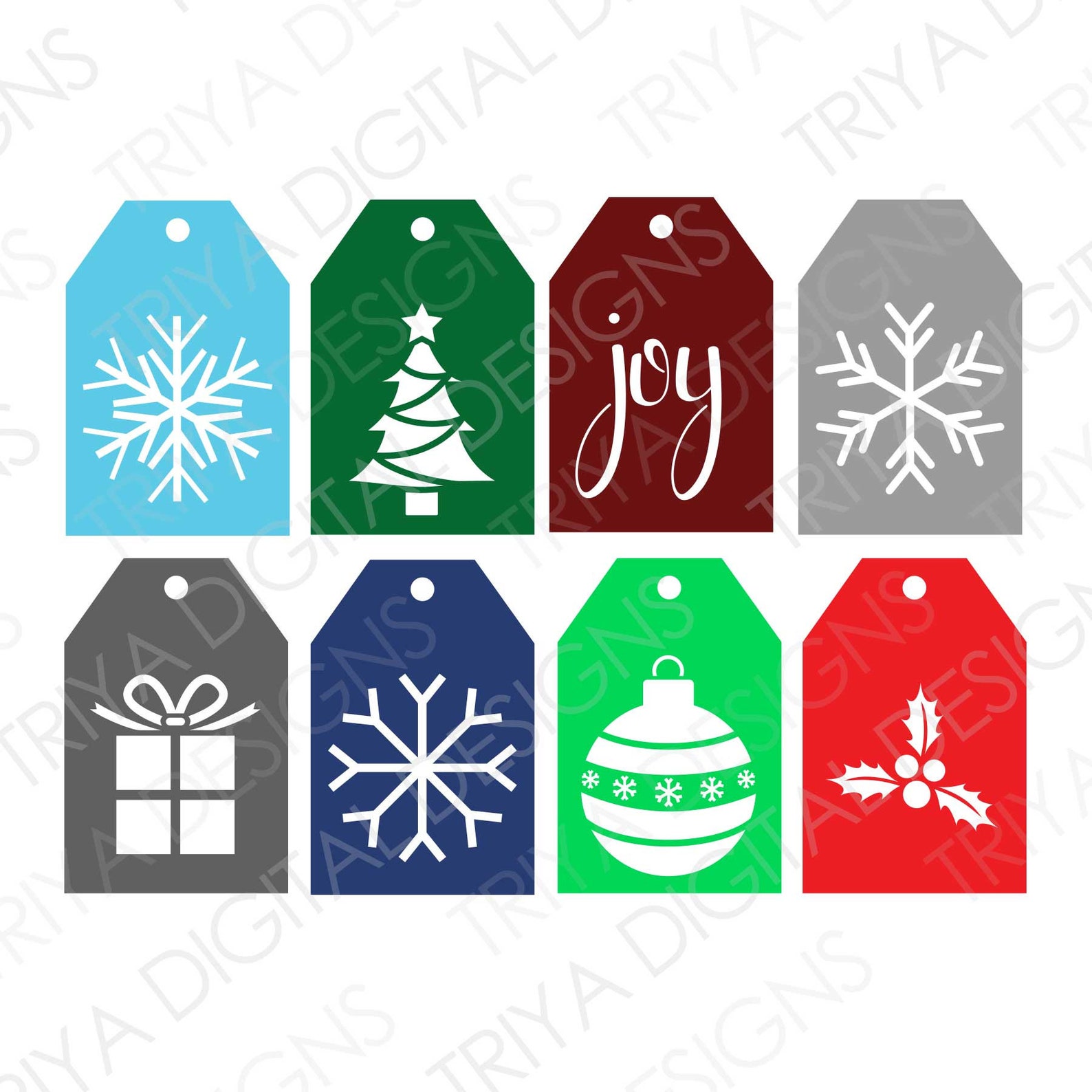 DIY Christmas Gift Tag Cutout SVG File Printable PNG File - Etsy