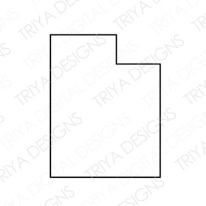 Utah SVG Bundle | Utah Outline With Text Cut File | State of Utah ...