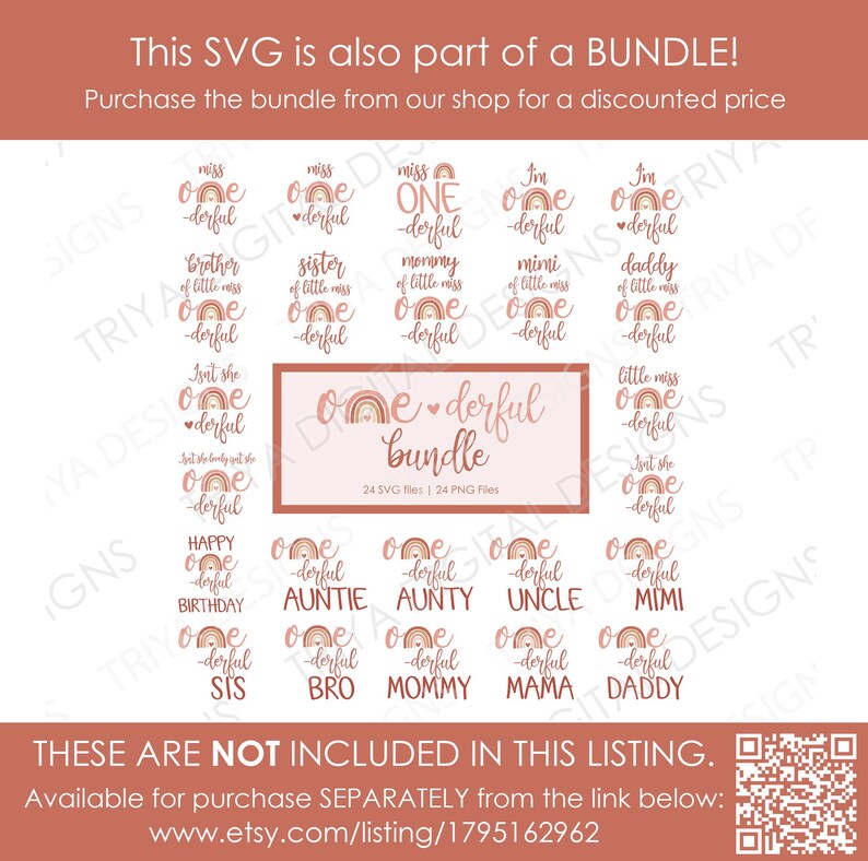 Daddy of Little Miss One -derful With Boho Rainbow SVG Cut File ...