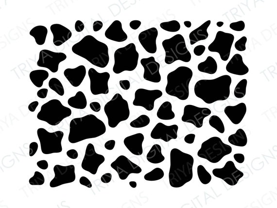 Cow Print SVG Cut File Cow Spots Print PNG Files Black - Etsy Canada