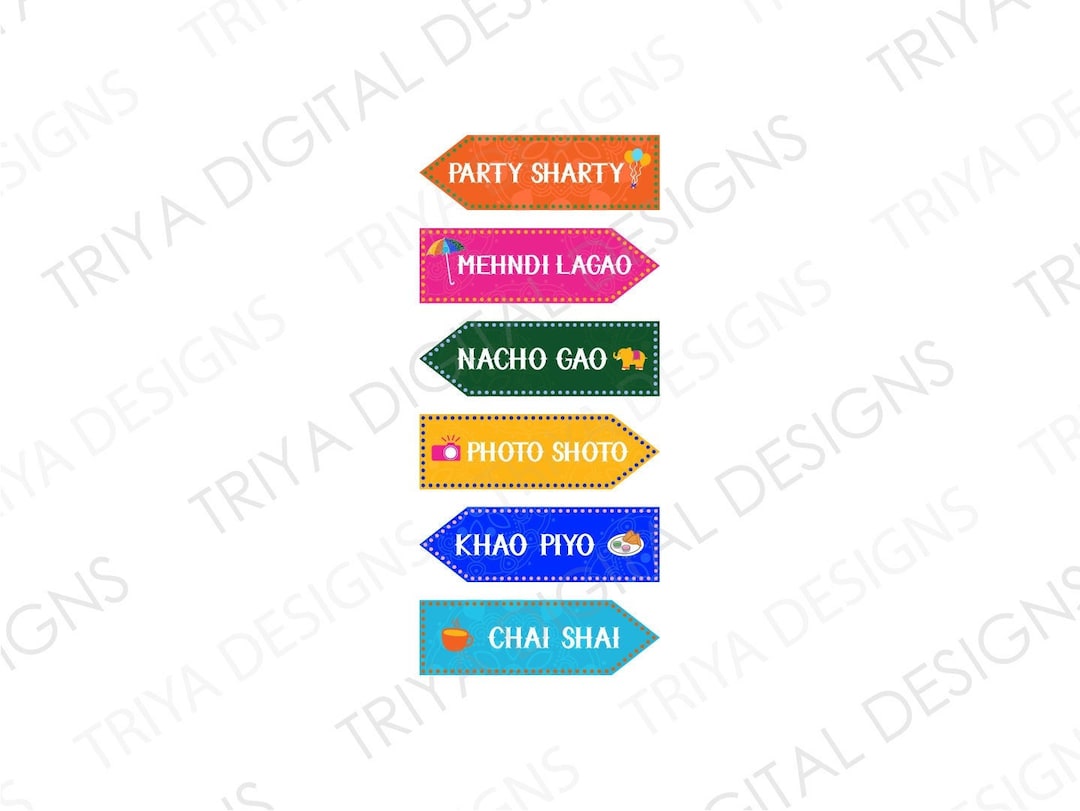 Desi Directional Signs JPG File | PRINTABLE Digital Download ONLY ...
