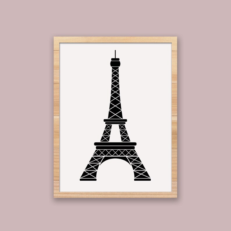 Eiffel Tower SVG Cut File Paris Love SVG Files Instant - Etsy