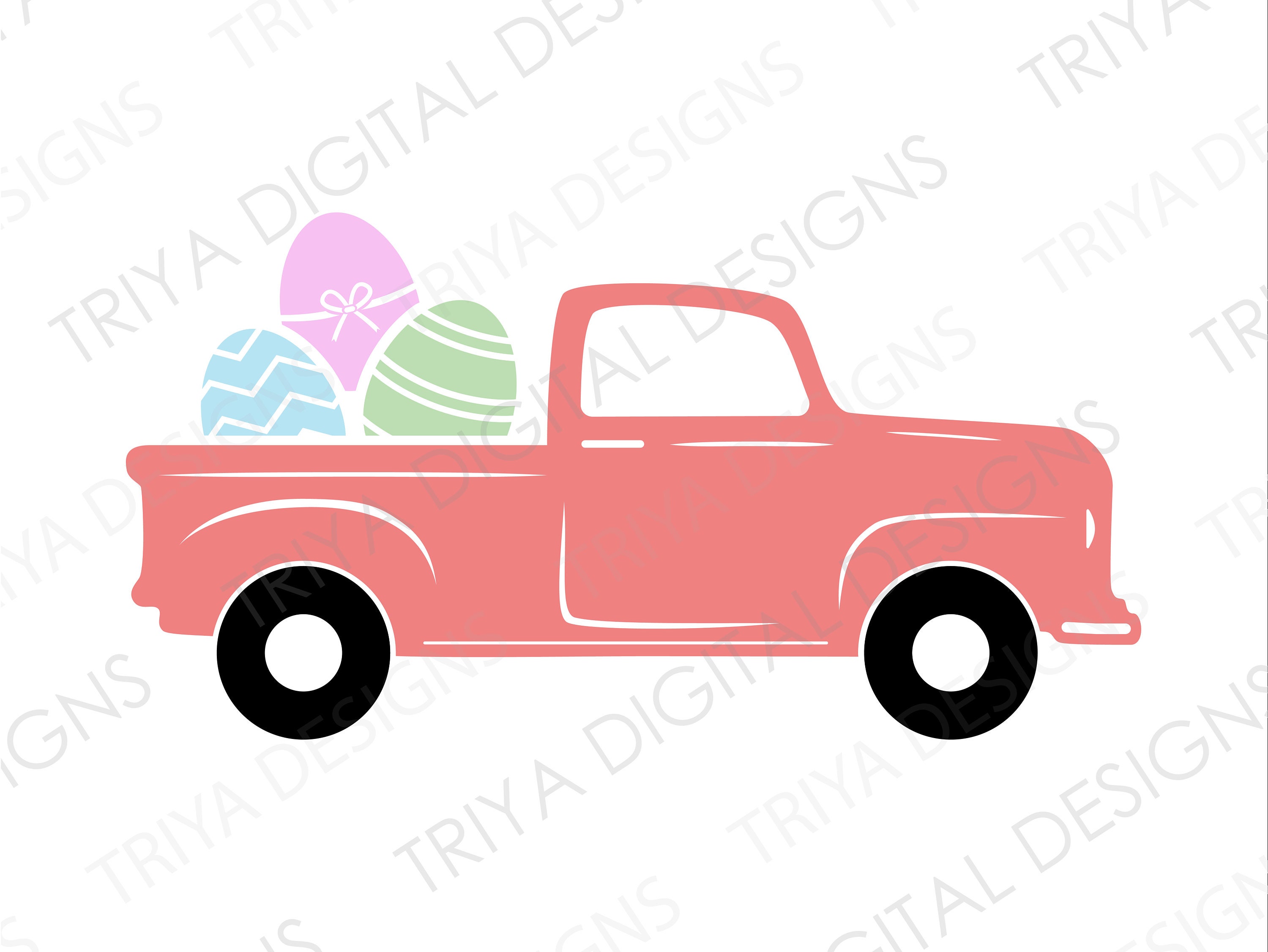 Easter Egg cut file Easter Truck SVG Cutting File Easter Egg svg easter ...