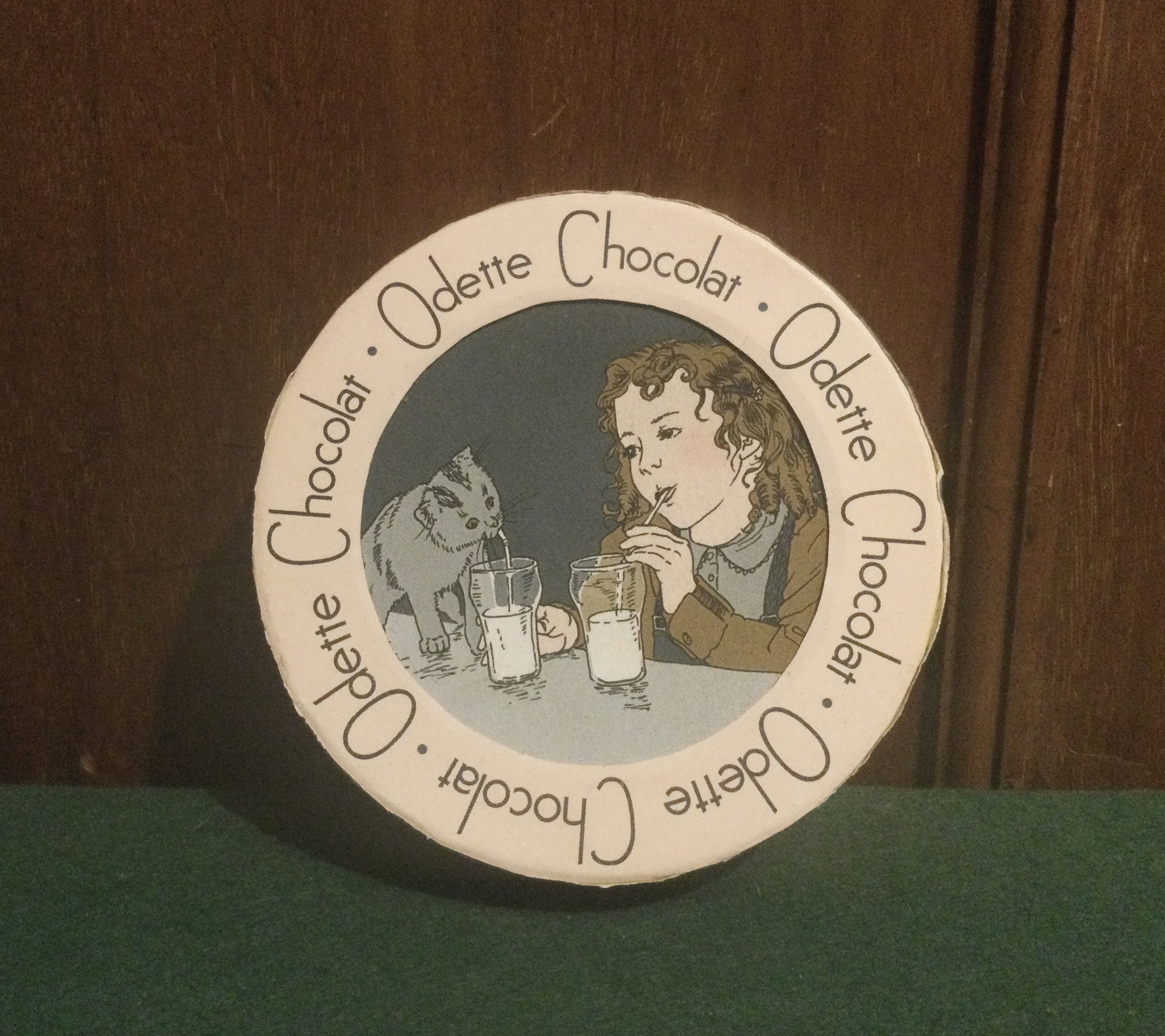 Vintage Small Odette Chocolate Box Girl & Cat Drinking Milk - Etsy UK