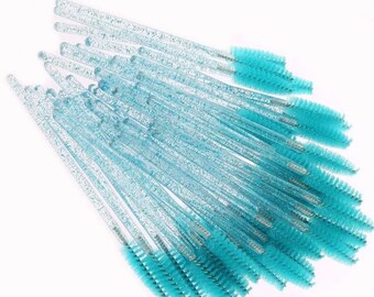 Glitter Eyelash Brush Disposable Lash Extension Wand Mascara - Etsy