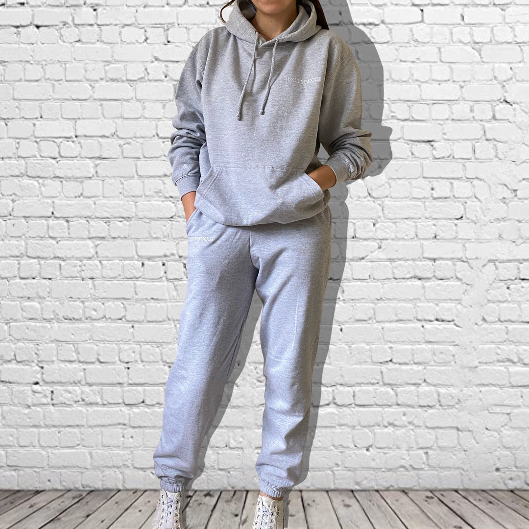 Personalised Embroidered Date Tracksuit Set, Tracksuit, for Him, for ...