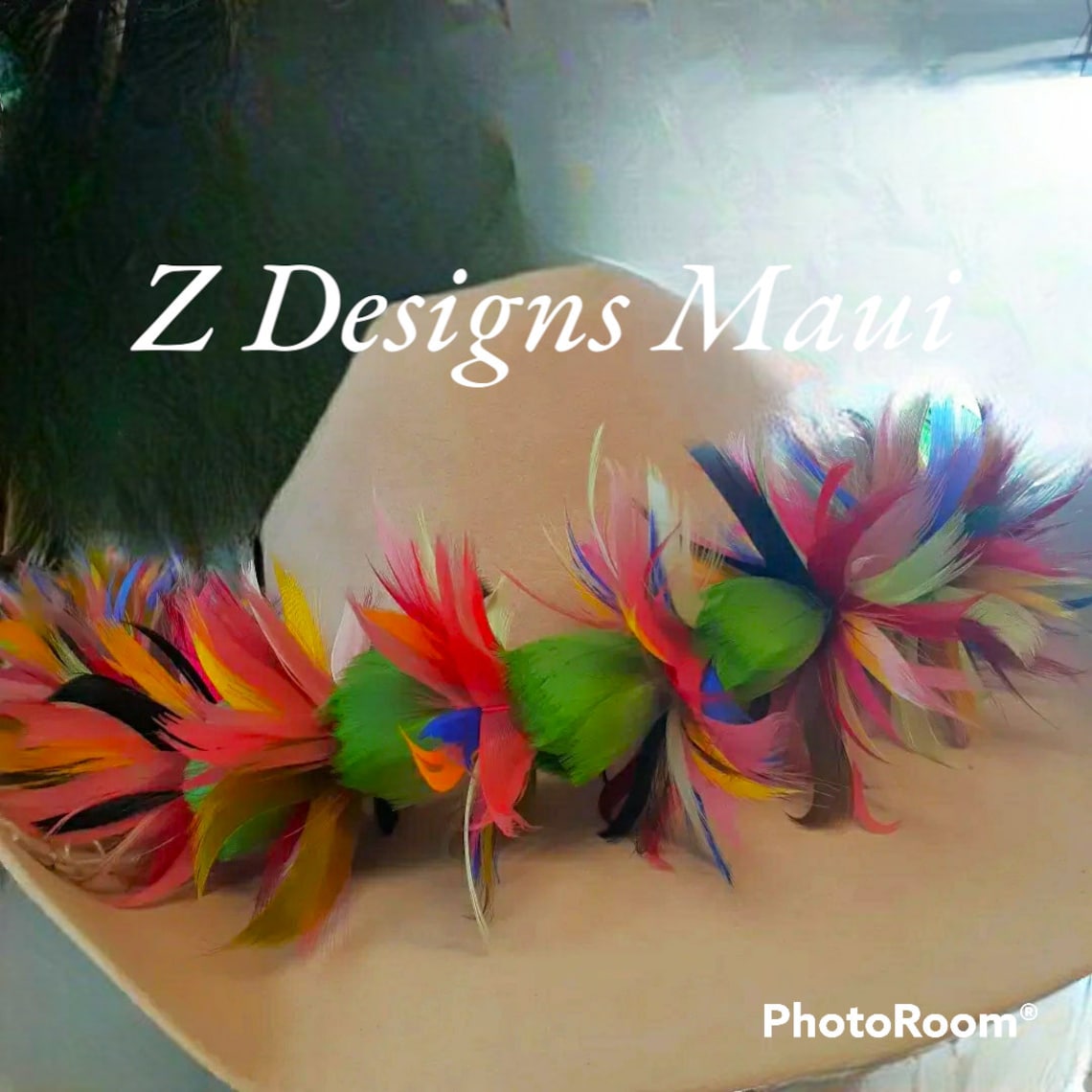Mixed Color Carnation "carnival" Feather Lei, Colorful Lei Hulu ...