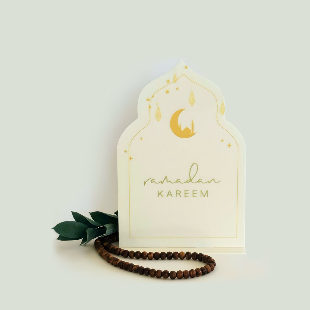 Acrylic Ramadan Sign, Personalized Ramadan Mubarak Sign, Ramadan Gifts ...