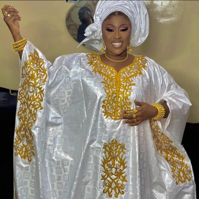 African Bazin Riche Dresses - Etsy