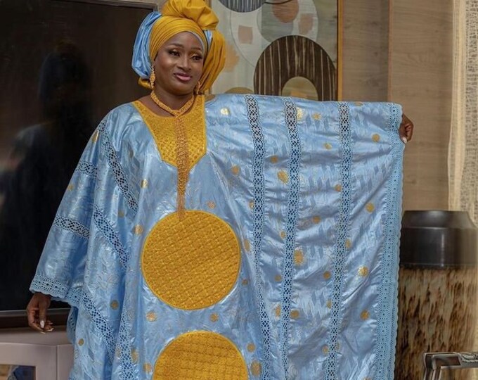 Bazin Riche Boubou, Getzner Magnum, Plus Size African Dress, Bazin ...