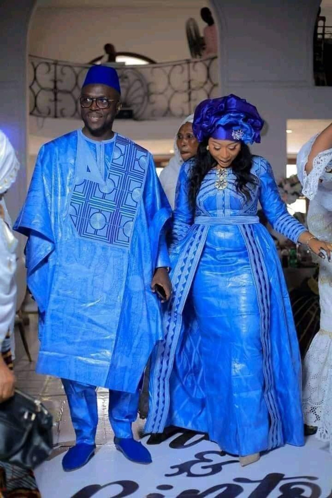 African Couples Matching Outfits, Bazin Riche Kaftan, Plus Size African ...