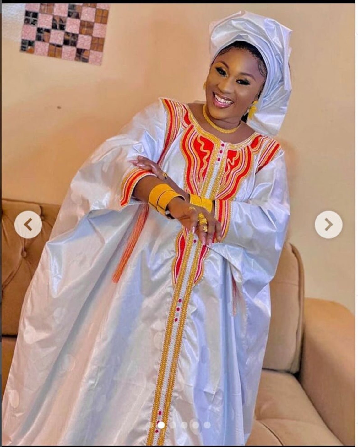 Dress for Eid, Bazin Riche Boubou, Getzner Magnum, Plus Size African ...