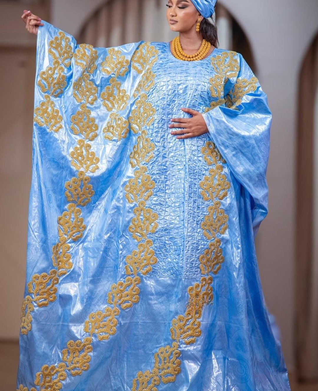 Bazin Riche Boubou, Getzner Magnum, Plus Size African Dress, Bazin ...