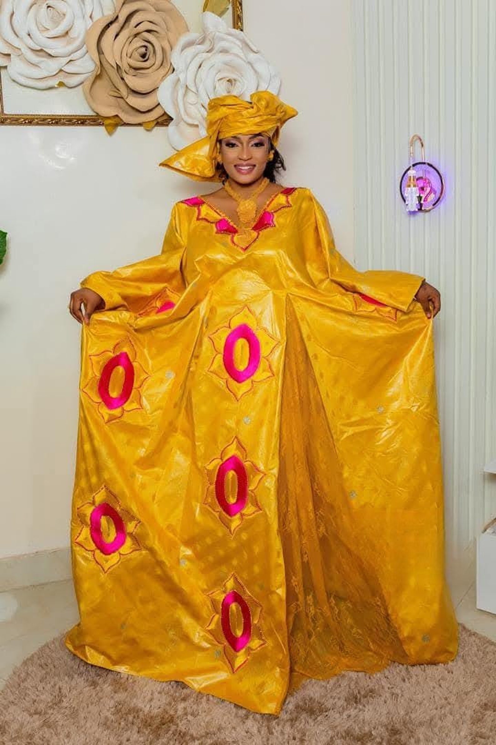 Bazin Riche Boubou, Getzner Magnum, Plus Size African Dress, Bazin ...