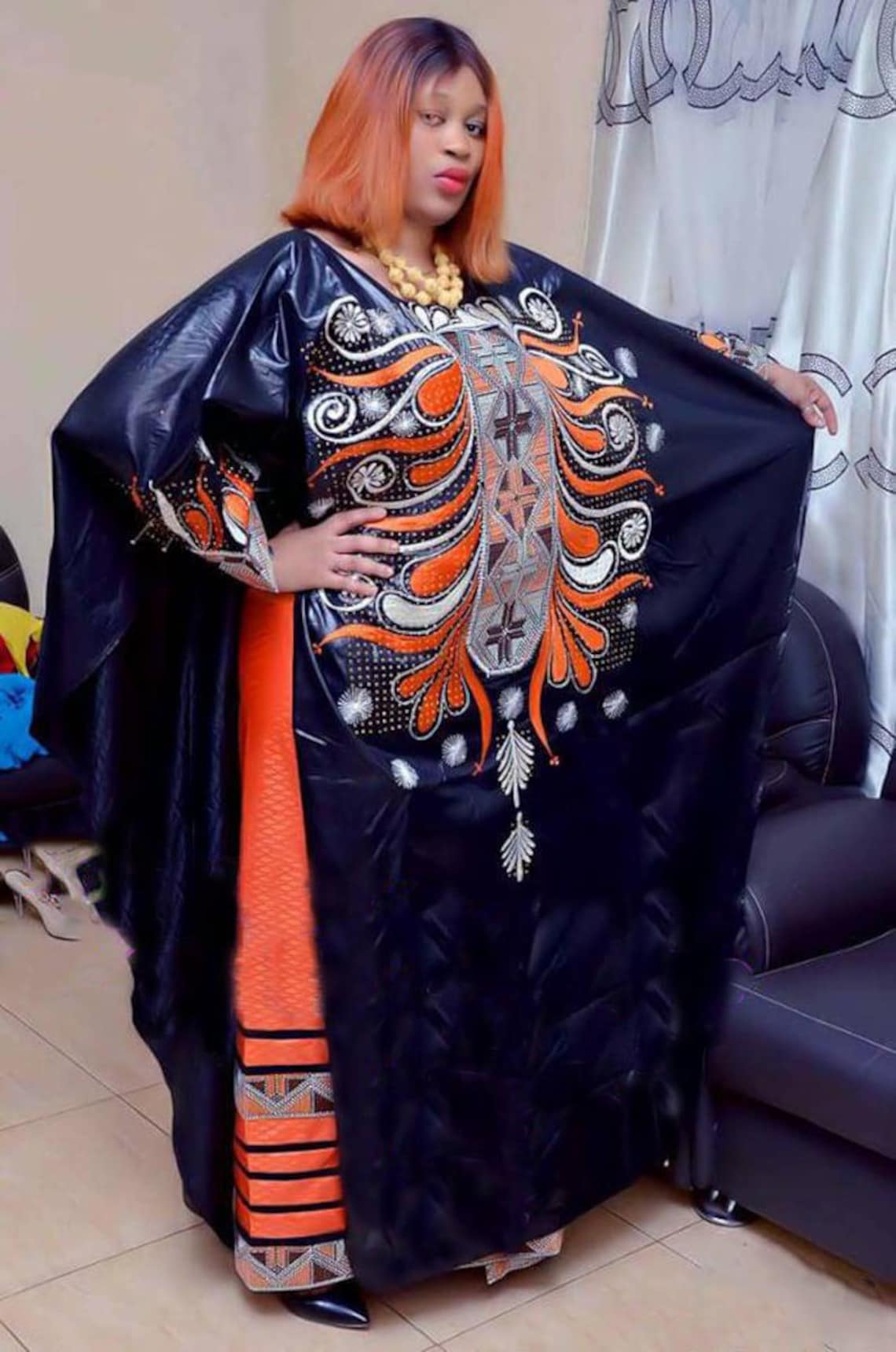 Bazin Grand Boubou, Getzner Super Magnum, Bazin Rich Fabric, African ...