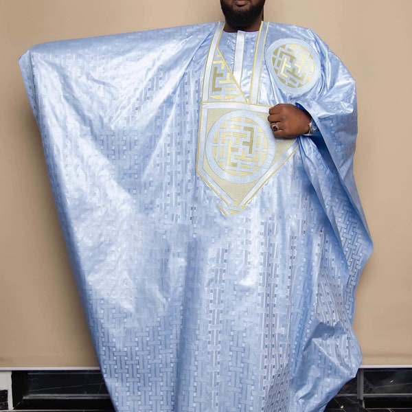 Bazin Gown, Getzner Super Magnum, Bazin Rich Fabric, African Fabric ...