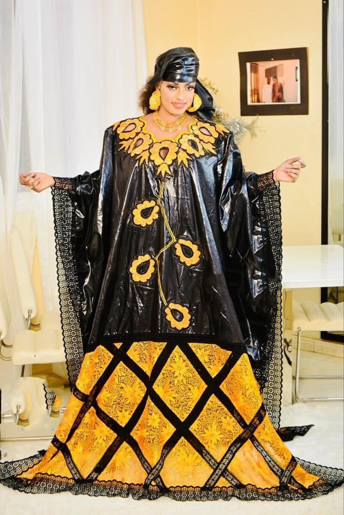 Bazin Grand Boubou, Getzner Super Magnum, Bazin Rich Fabric, African ...