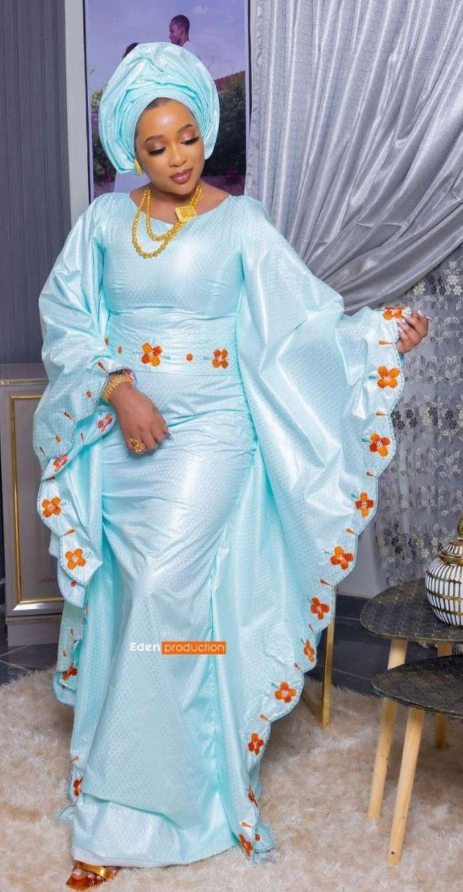 Bazin Grand Boubou, Getzner Super Magnum, Bazin Rich Fabric, African ...