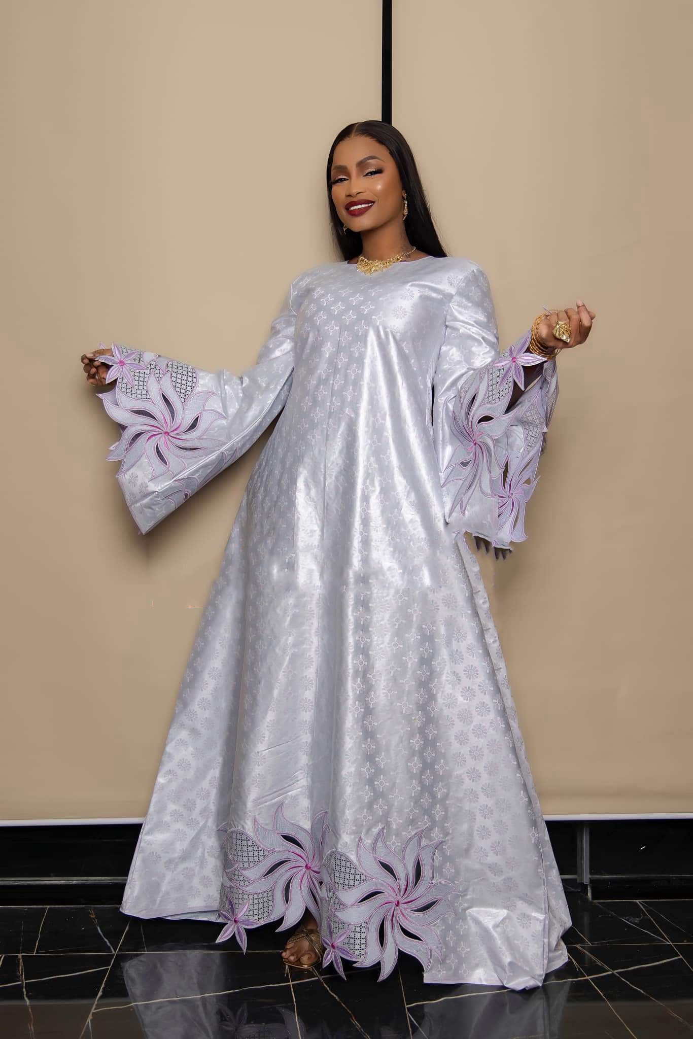 Bazin Gown, Getzner Super Magnum, Bazin Rich Fabric, African Fabric ...