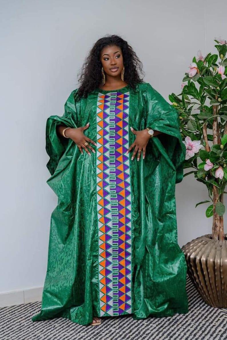 Bazin Grand Boubou, Getzner Super Magnum, Bazin Rich Fabric, African ...