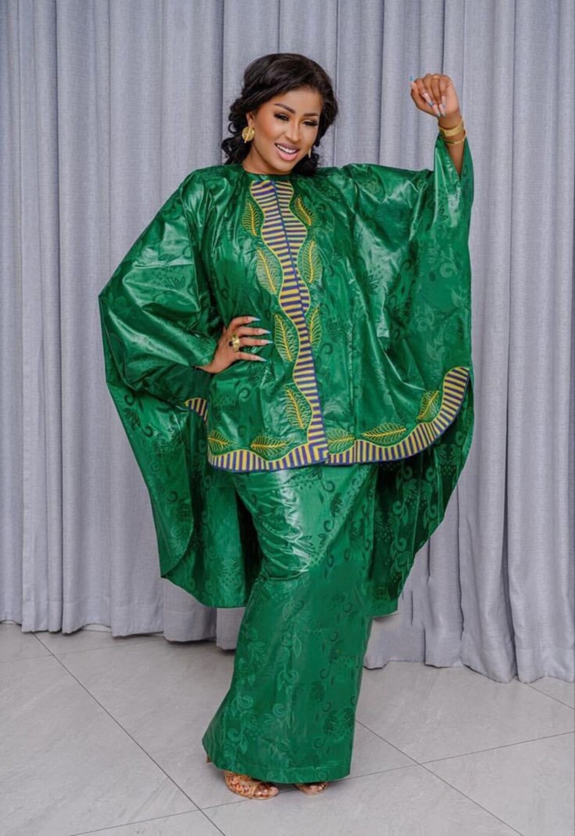 Bazin Riche Boubou, Getzner Magnum, Plus Size African Dress, Bazin ...