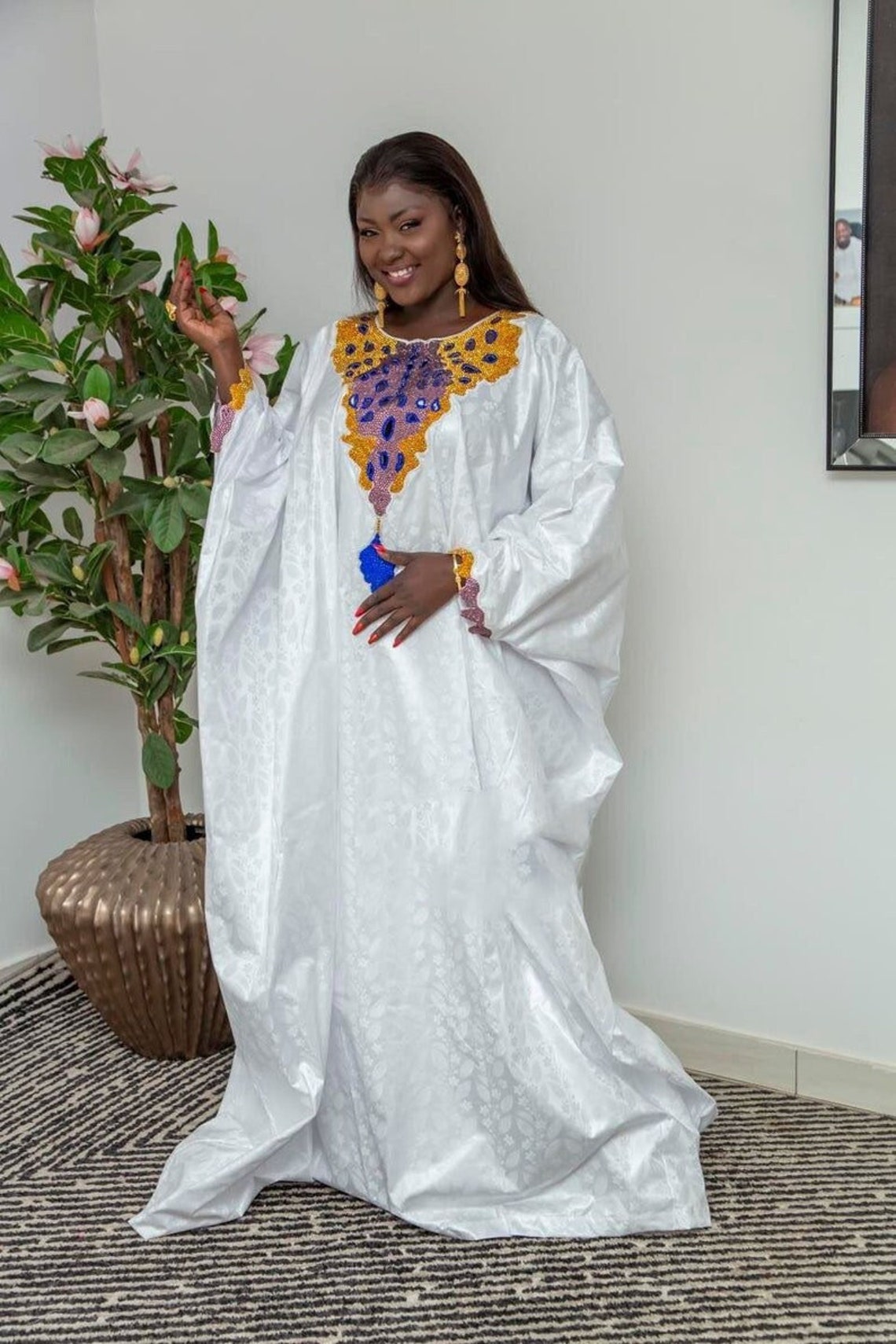 Bazin Riche Boubou, Getzner Magnum, Plus Size African Dress, Bazin ...