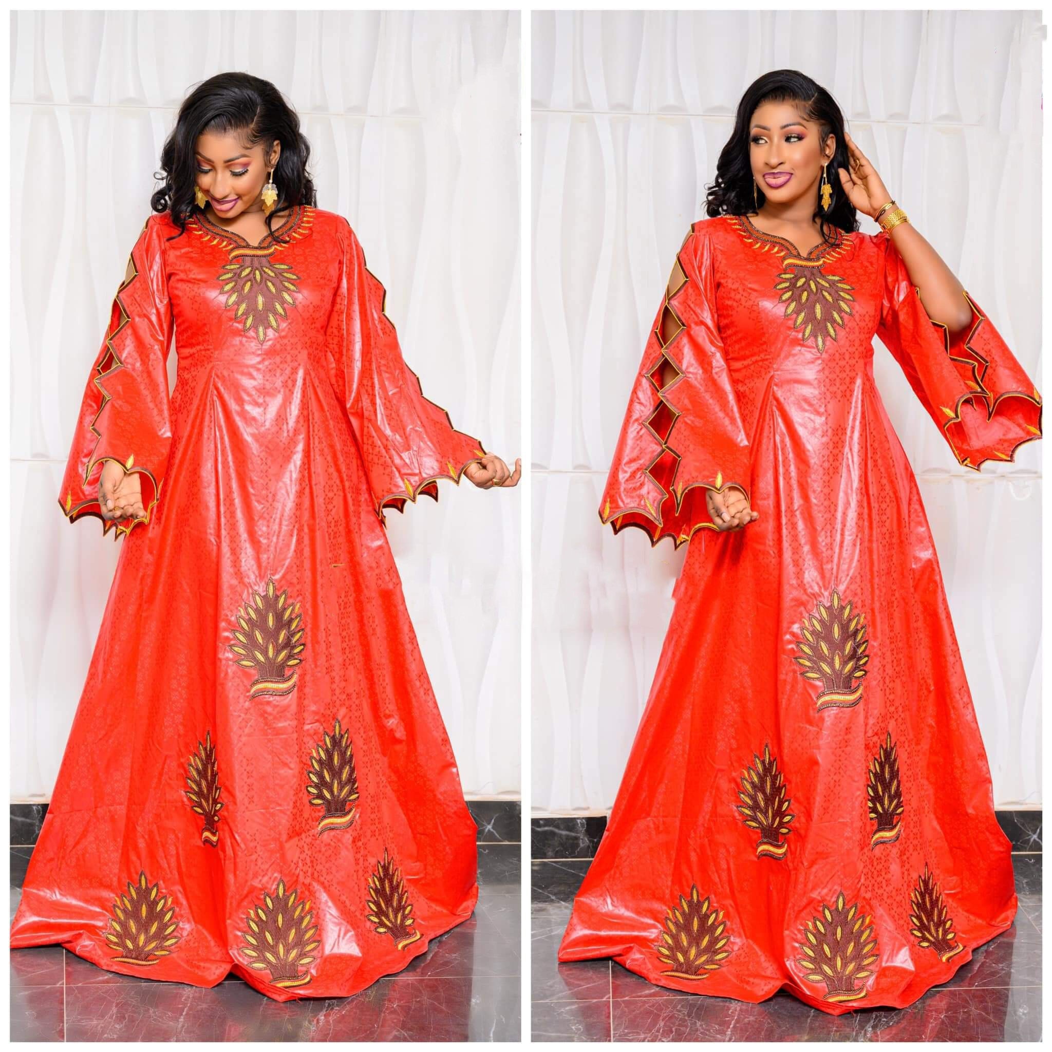 Bazin Gown, Getzner Super Magnum, Bazin Rich Fabric, African Fabric ...