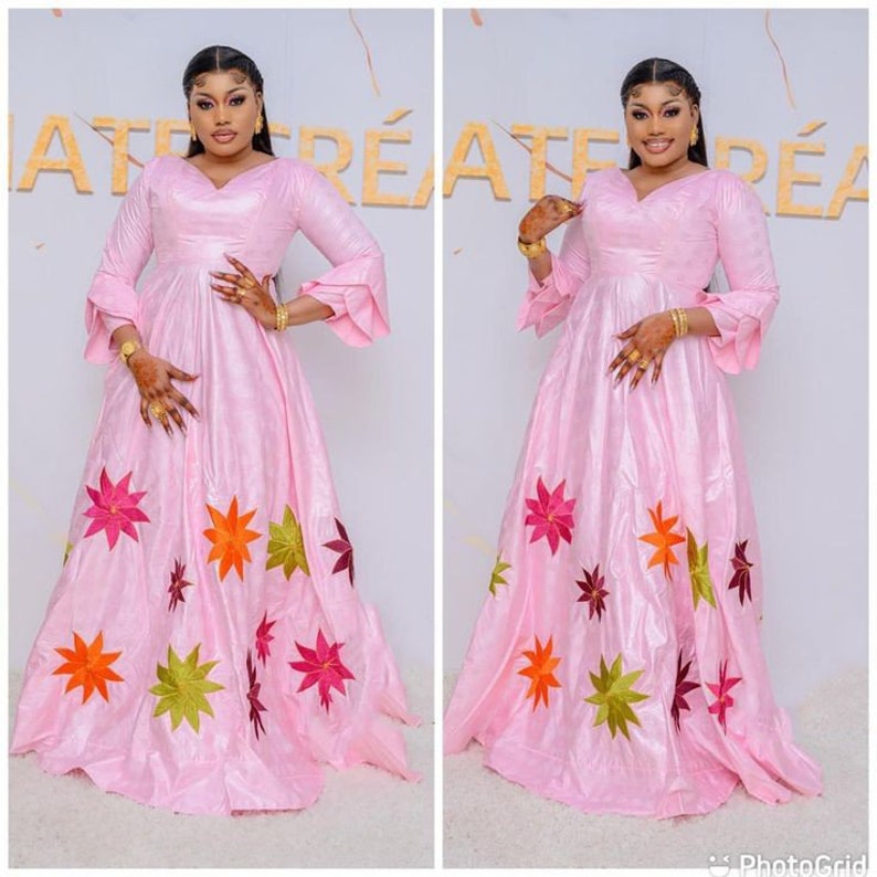 African Dresses for Women Formal, Bazin Riche Fabric, African Dress for ...