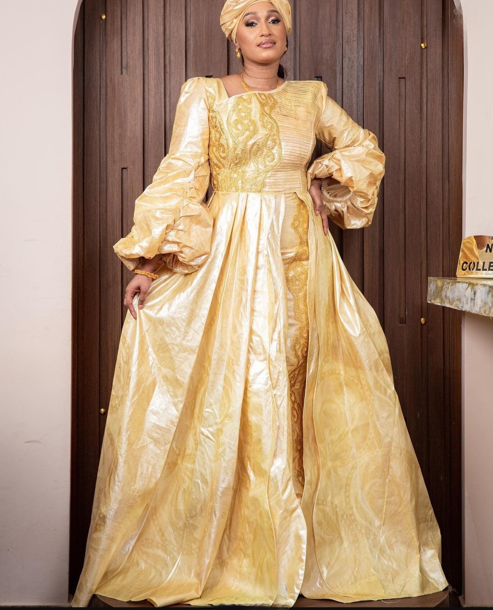 Bazin Gown, Getzner Super Magnum, Bazin Rich Fabric, African Fabric ...