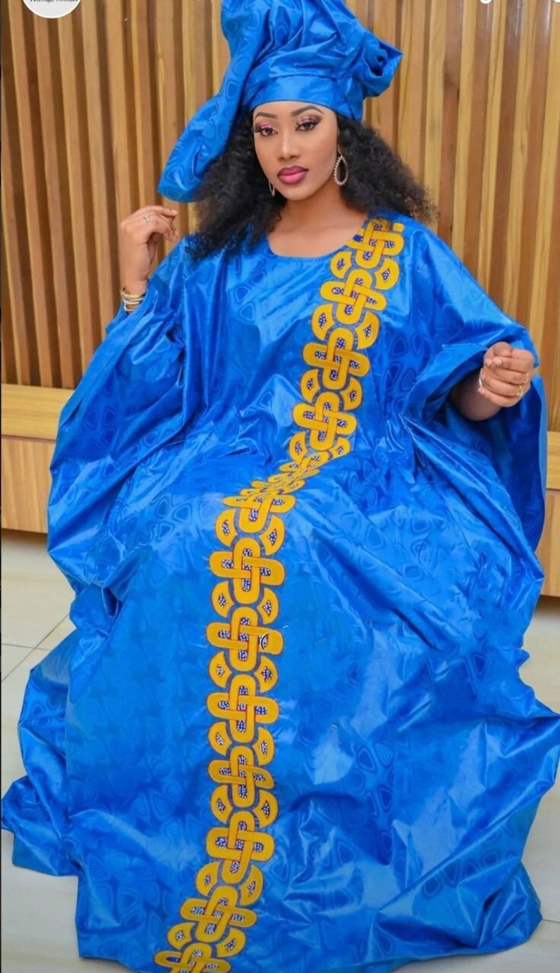 Bazin Grand Boubou, Getzner Super Magnum, Bazin Rich Fabric, African ...