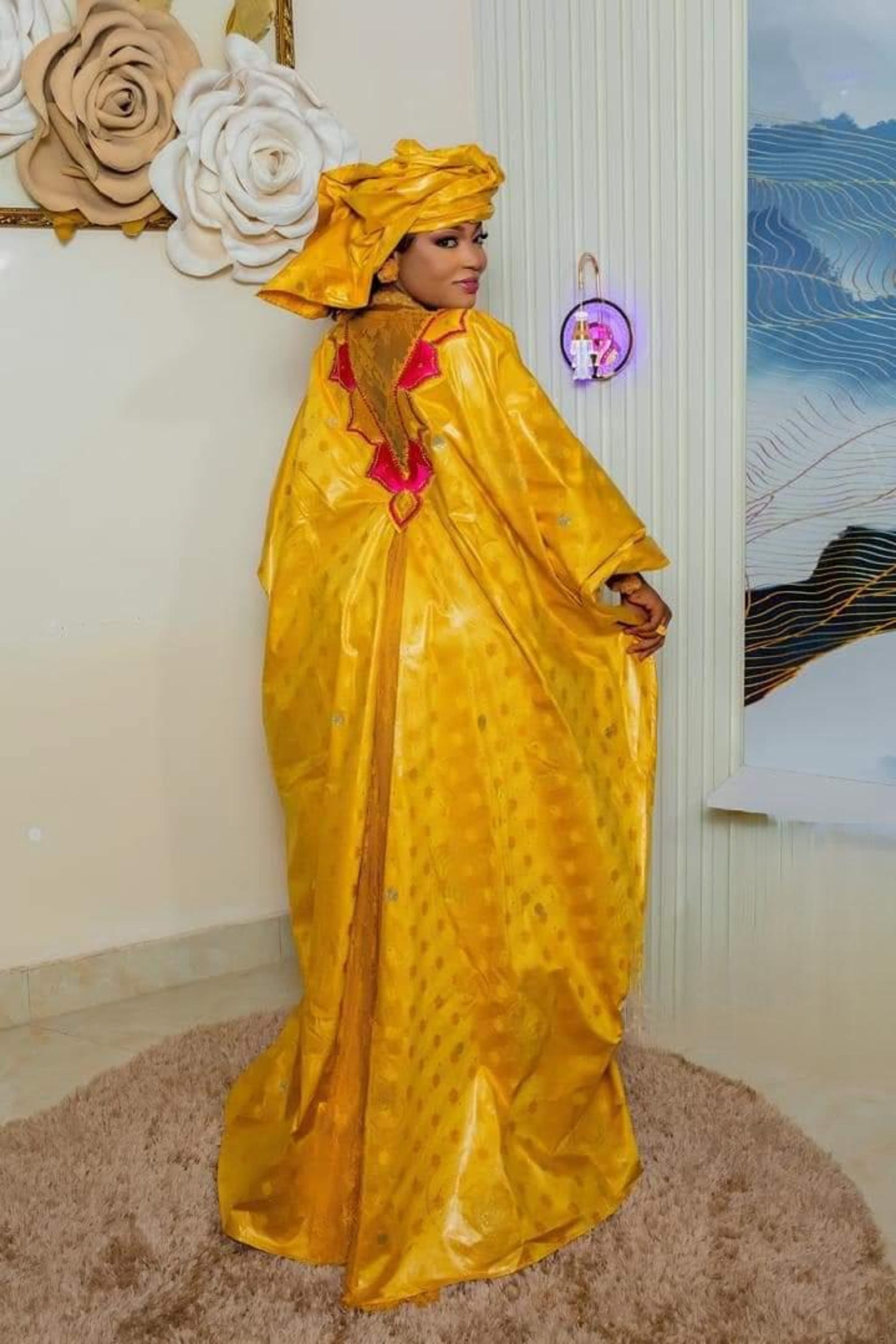 Bazin Riche Boubou, Getzner Magnum, Plus Size African Dress, Bazin ...