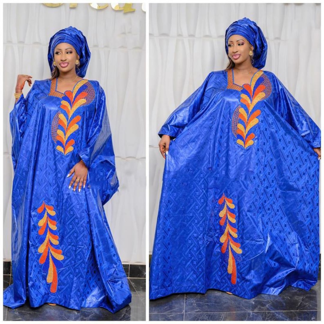 Bazin Grand Boubou, Getzner Super Magnum, Bazin Rich Fabric, African ...