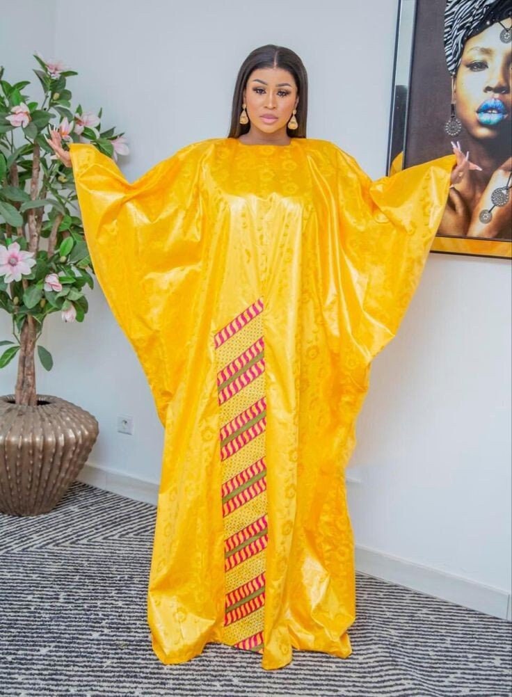 Bazin Grand Boubou, Getzner Super Magnum, Bazin Rich Fabric, African ...