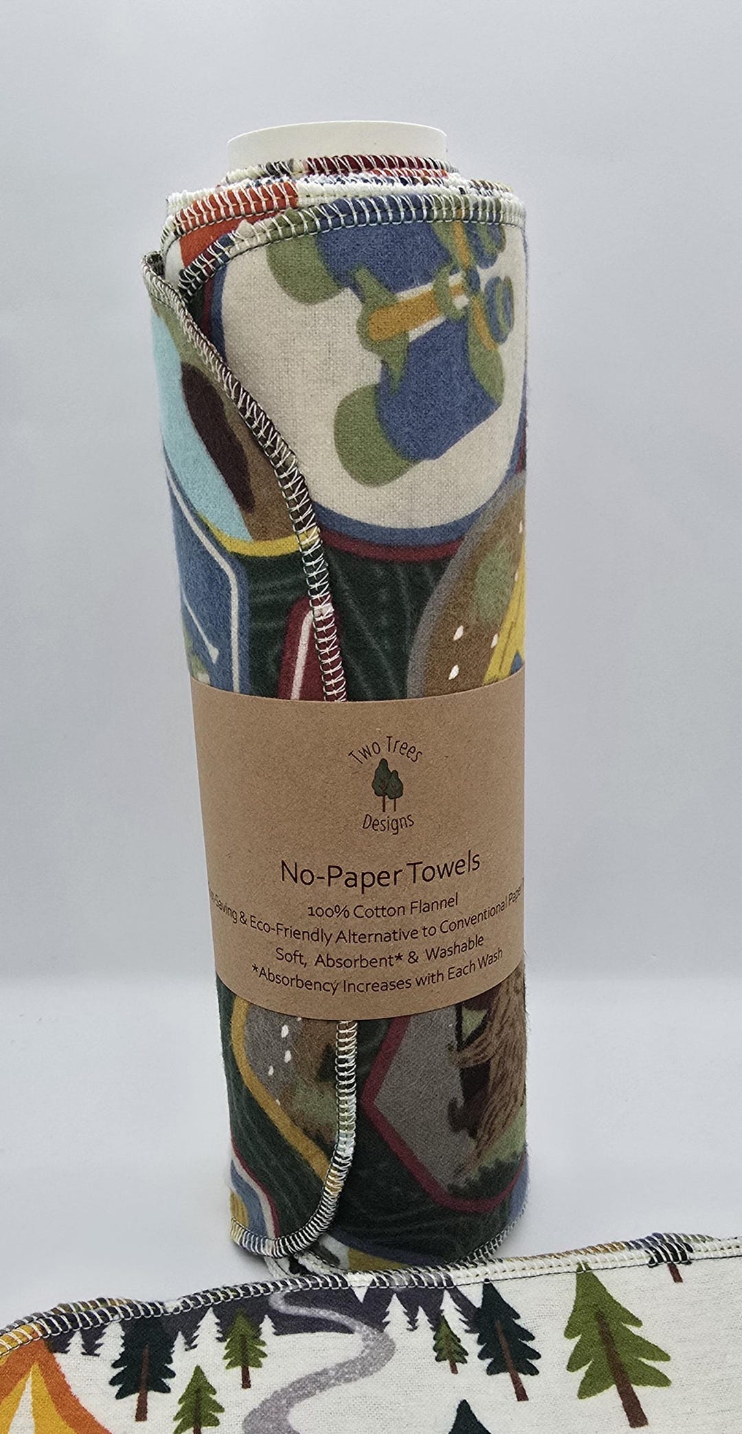 Reusable Cotton Flannel Kitchen Towels: Eco-friendly Cloth Wipes - Etsy