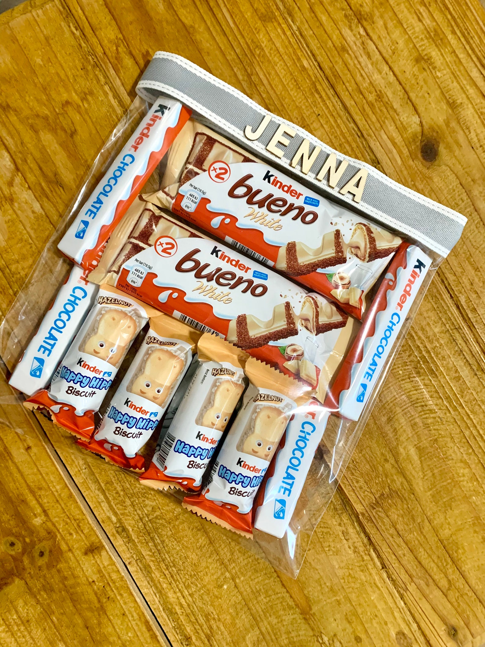 Kinder Bueno Letterbox Gift Bag With Personalised Detail Gift | Etsy