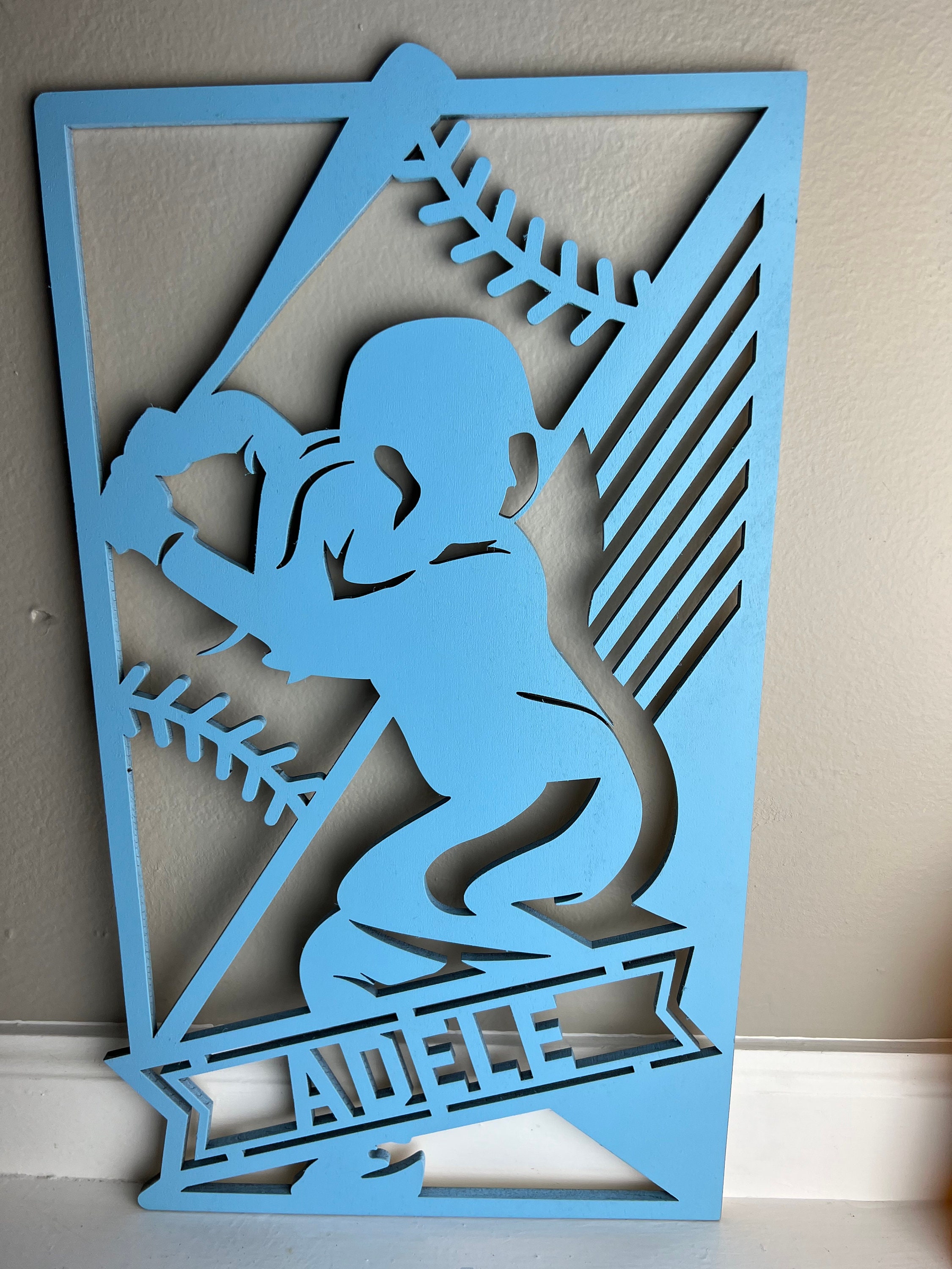Custom 17x10 Softball Sign With Name Personalized - Etsy