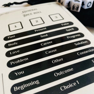 Divination Dice Set | Dice Oracle | 6 Divination Dice | Charm Casting ...