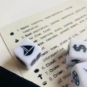 Divination Dice Set | Dice Oracle | 6 Divination Dice | Charm Casting ...