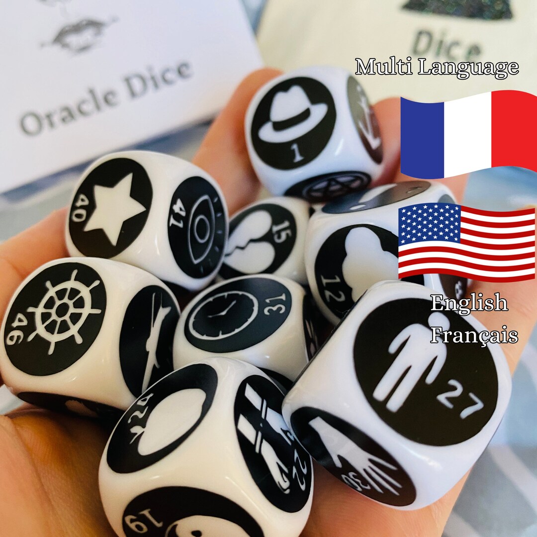 Oracle Dice 8 Dice 48 Symbols Oracle for Beginners Divination Tools ...