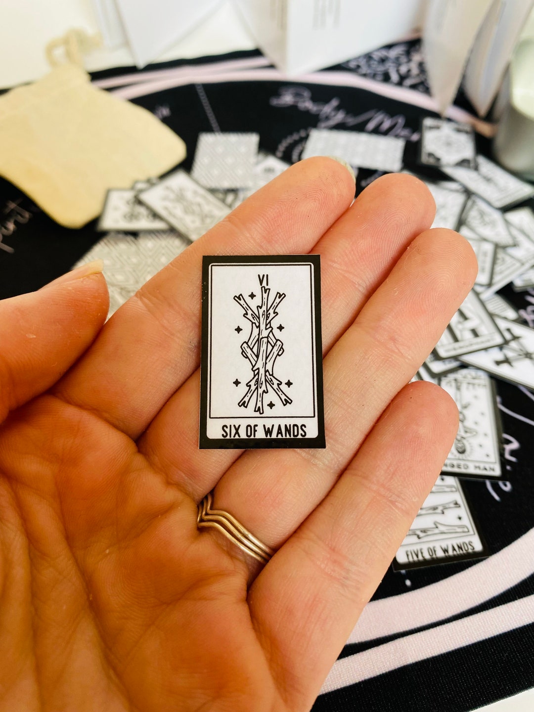 Mini Tarot Travel Kit Pocket Tarot Deck Mini Tarot Card Deck Tiny Tarot ...