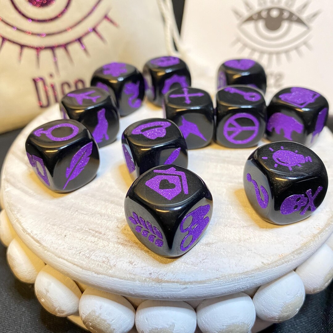 Tarot Dice | Tarot | 13 Dices | Divination Tool Dice for Divination ...