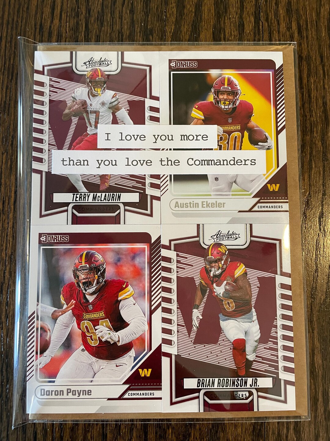 Washington Commanders Card | "i Love You More Than You Love the ...