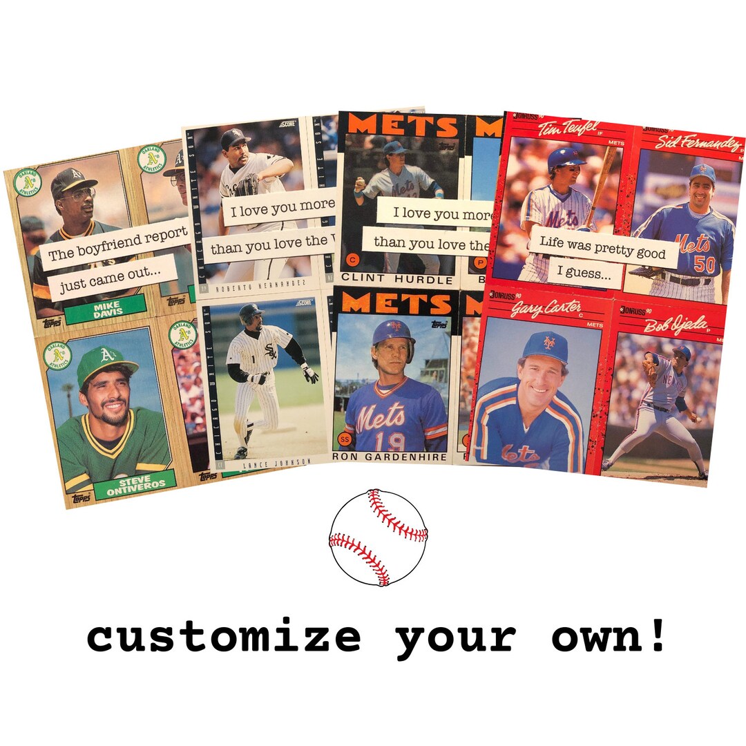 Custom Baseball Greeting Card i Love You More Than You Love the ...