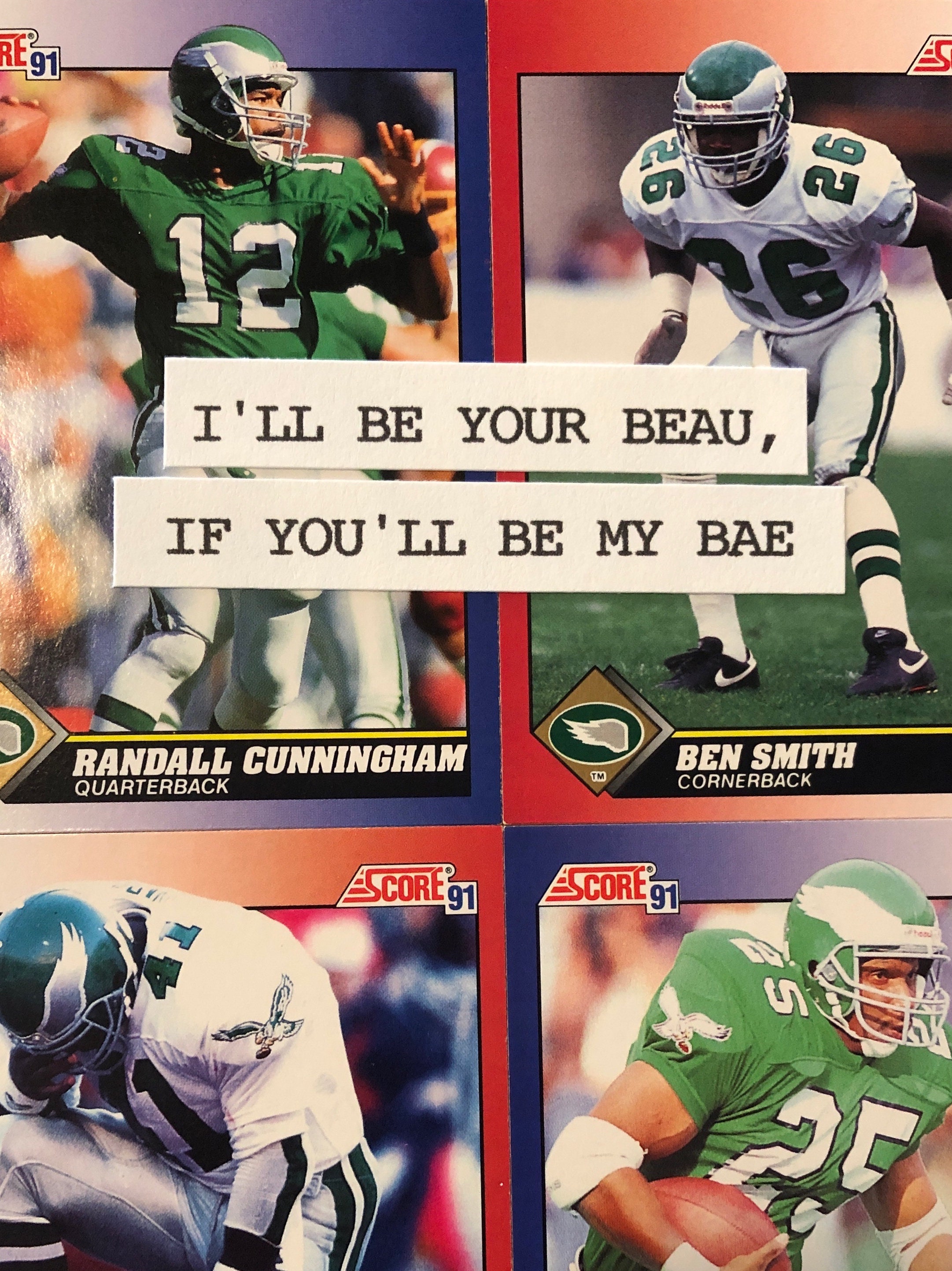Custom Football Greeting Card i Love You More Than You - Etsy Hong Kong